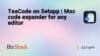 TeaCode on Setapp | Mac code expander for any editor